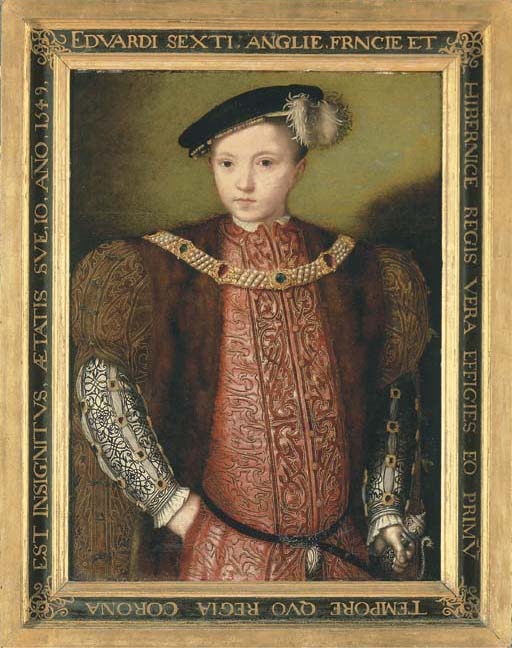 British School, 16th Century | Portrait of King Edward VI, half-length ...