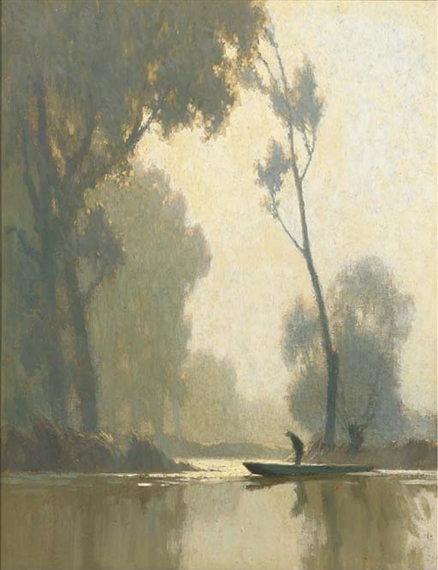 Alexandre Jacob | A tranquil moment on the river | MutualArt