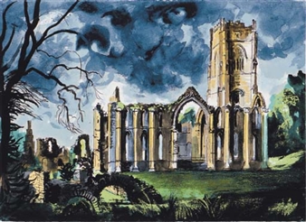 John Piper | Dinton Folly (Levinson 367) (1983) | MutualArt