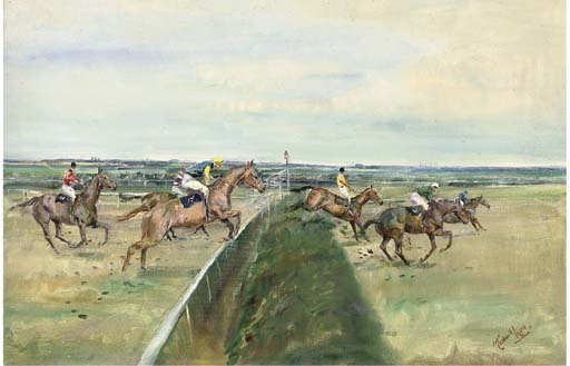 Michael Lyne | Taking the fence | MutualArt