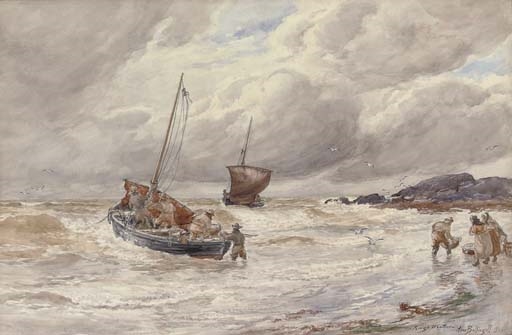 Alexander Ballingall | Rough weather: Fishing boats unloading the catch ...