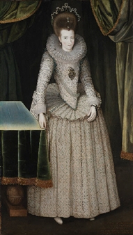 British School, 17th Century | Portrait of a Lady traditionally ...