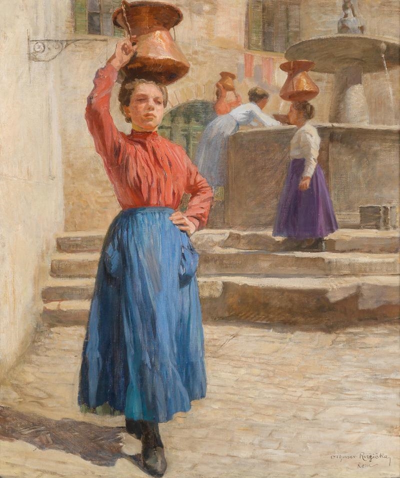 Othmar Ruzicka | By the Fountain | MutualArt