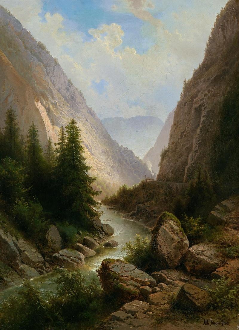 Albert Rieger | Woodland Mill | MutualArt