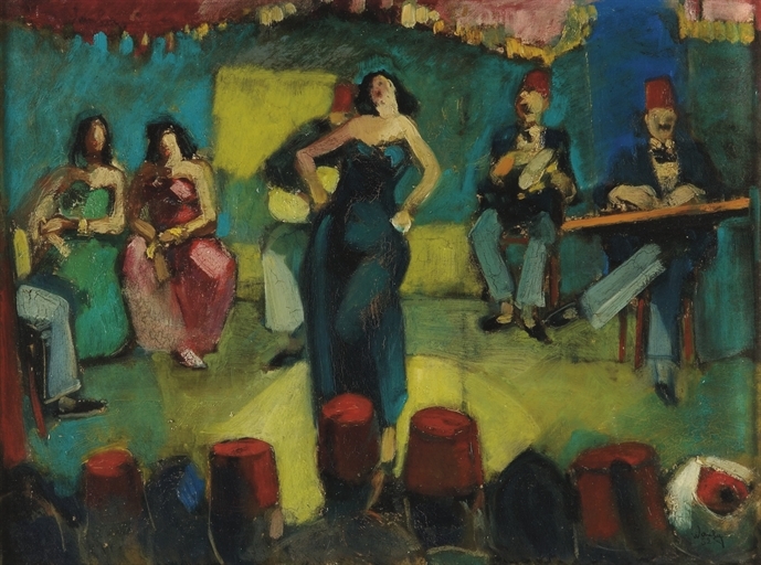 Adham Wanly | Nocturne Dabaka Dancers (1956) | MutualArt