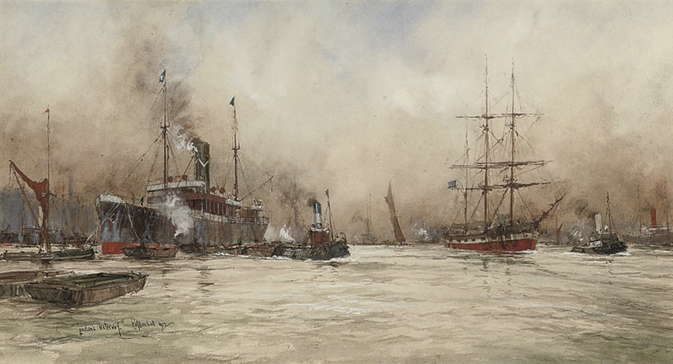 William Minshall Birchall | London's Waterway (1912) | MutualArt