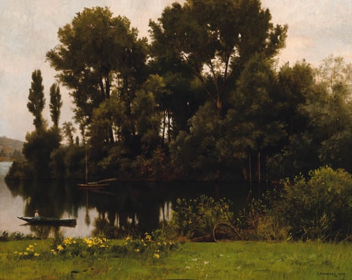 Émile Louis Foubert | Grand ile sur la Seine à Vethueil (1900) | MutualArt