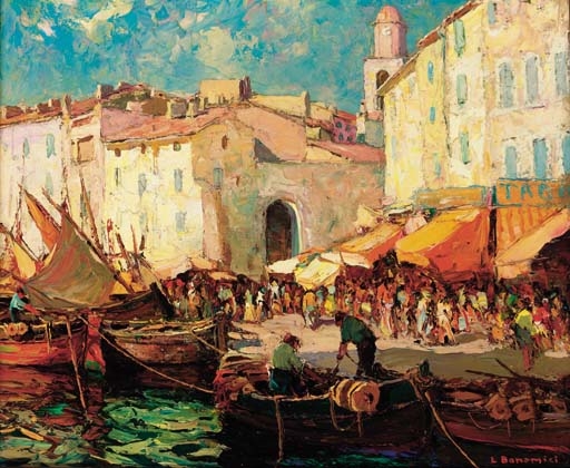 Louis Bonamici | Le Port de Villefranche sur Mer | MutualArt