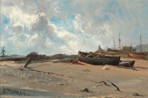 Claude Hayes | Dutch fishing boats | MutualArt