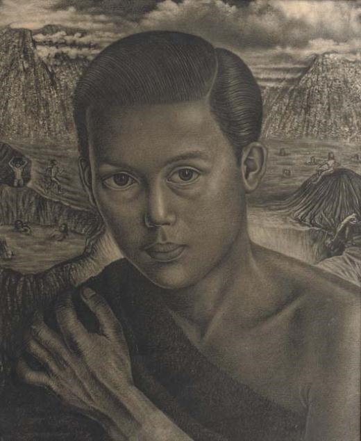 Charles Sayers | Portrait of an Indonesian boy | MutualArt