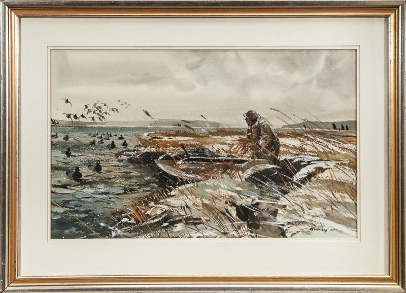 Chet Reneson | Bluebills Coming In (1975) | MutualArt