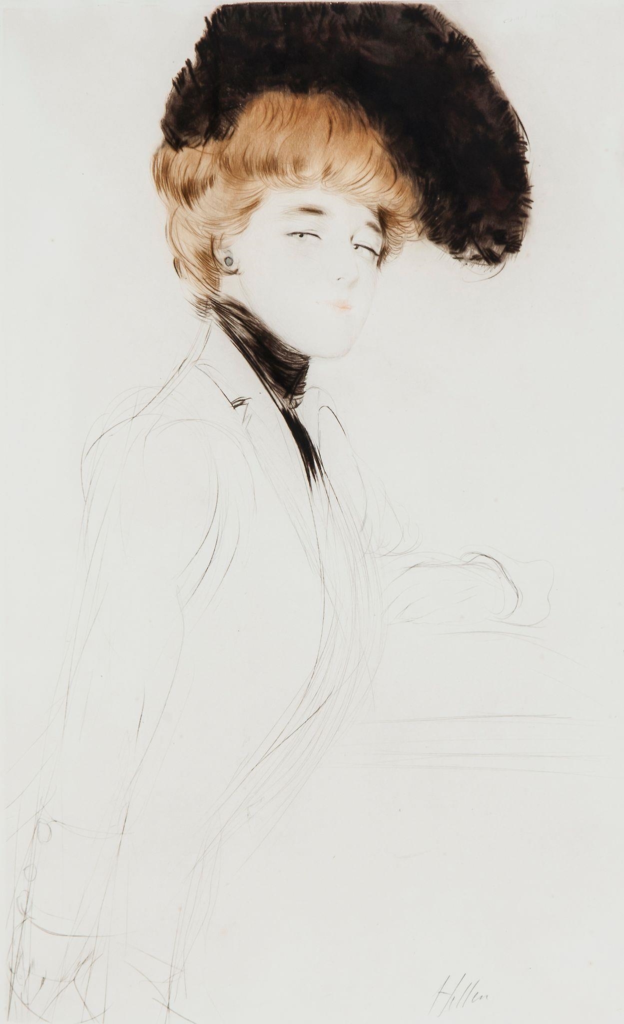 Paul César Helleu | ELLEN HELLEU, THE ARTIST'S DAUGHTER IN A LACE ...