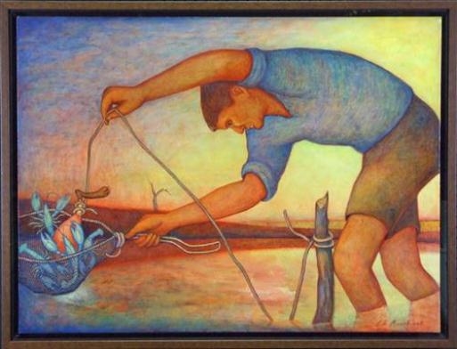 Bob Marchant | Full Net of Yabbies | MutualArt