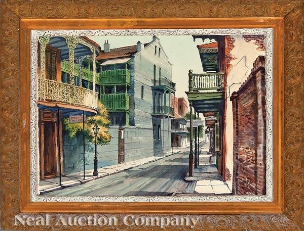 Rolland Golden | New Orleans Street Scene (1960) | MutualArt
