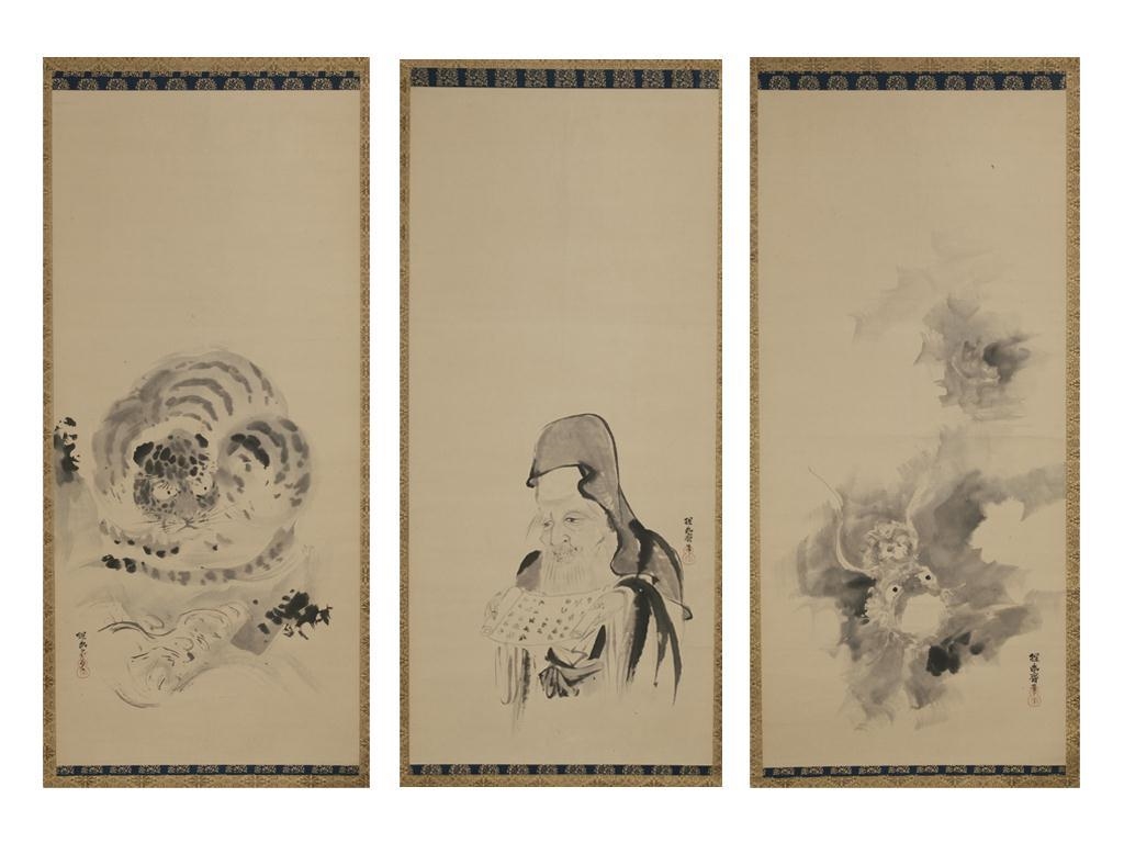 Kano Tan'yu | Set of 3 FIGURES | MutualArt