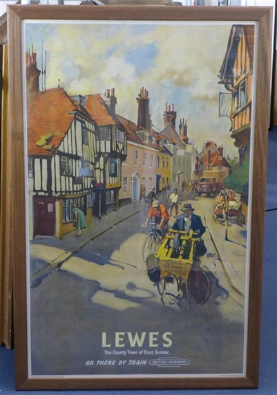 Terence Cuneo | British Railways poster - 'Lewes Go There By Train ...