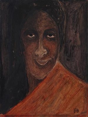 Rabindranath Tagore | Untitled (Kadambari Devi) (1936) | MutualArt