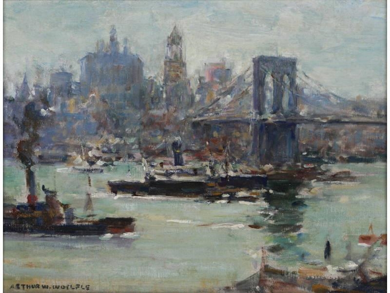 Arthur William Woelfle | Brooklyn Bridge | MutualArt