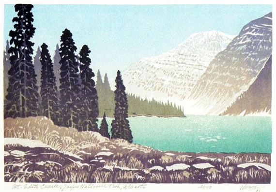 George Webber | Mt. Edith Cavell, Jasper National Park (1993) | MutualArt