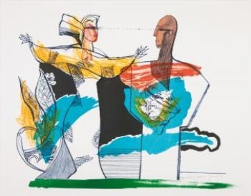 Pat Hanly | Expo Bride and Groom (1993) | MutualArt