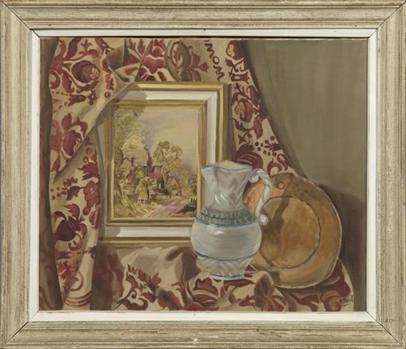 A. Tinel | Still Life of a Pitcher and a Painting (20th Century ...