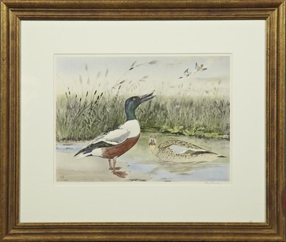 Rex Brasher | Male and Female Mallards (20th Century) | MutualArt