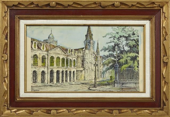 Rolland Golden | St. Louis Cathedral and the Cabildo (20th Century ...