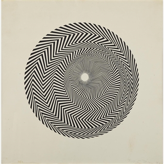Bridget Riley | UNTITLED (BASED ON BLAZE) (1964) | MutualArt