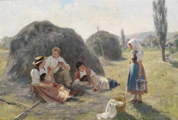 Hans Bachmann | Rast bei der Ernte | MutualArt