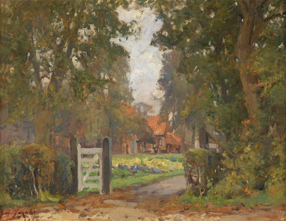 Jerzy Zaruba | Hofeinfahrt (1915) | MutualArt