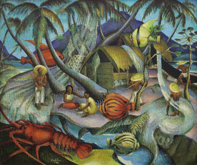 Alexis Preller | Still life with crocodile (1949) | MutualArt