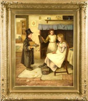 Reuben Hunt | Spielende Kinder in der Stube (1995) | MutualArt