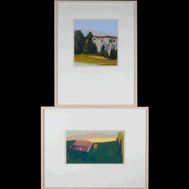 Stephen Duren | 2 Works: Yellow Pond; Mediterranean House | MutualArt
