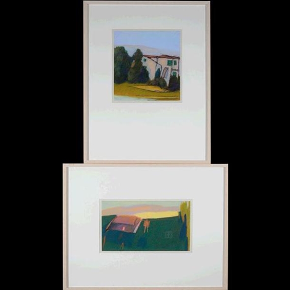 Stephen Duren | 2 Works: Yellow Pond; Mediterranean House | MutualArt