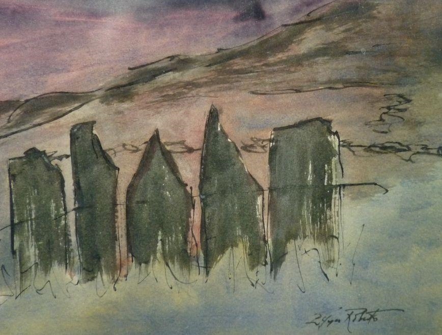Elfyn Roberts | Slate fence | MutualArt