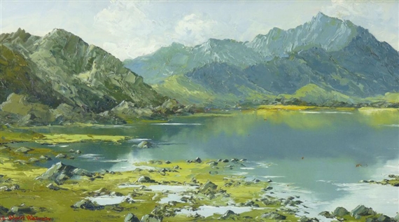 Charles Wyatt Warren | Snowdon from Llyn y Gadair | MutualArt