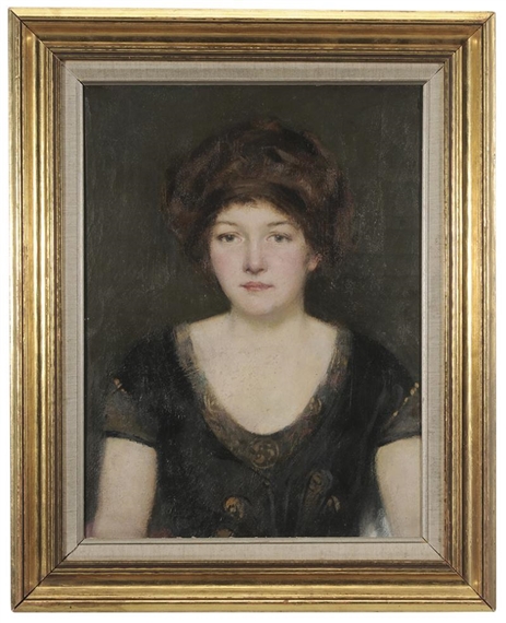 Carl John David Nordell | Portrait Of A Young Woman | MutualArt