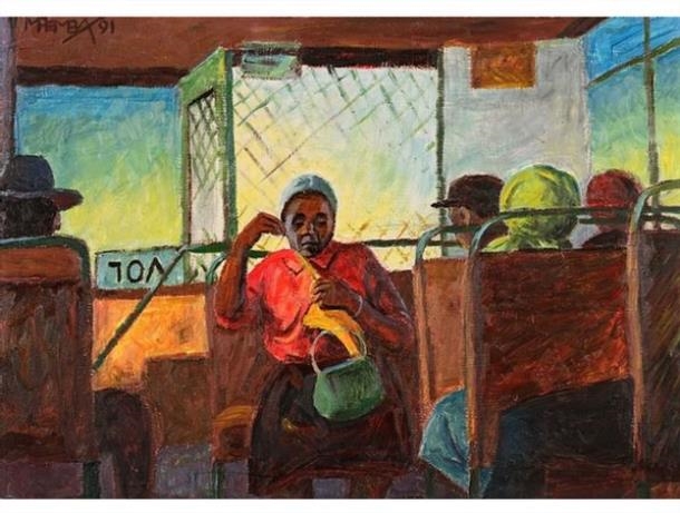 George Pemba | In the Bus (1991) | MutualArt