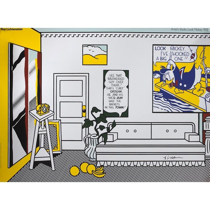 Roy Lichtenstein | Artist´s Studio-Look Mickey (1973) | MutualArt