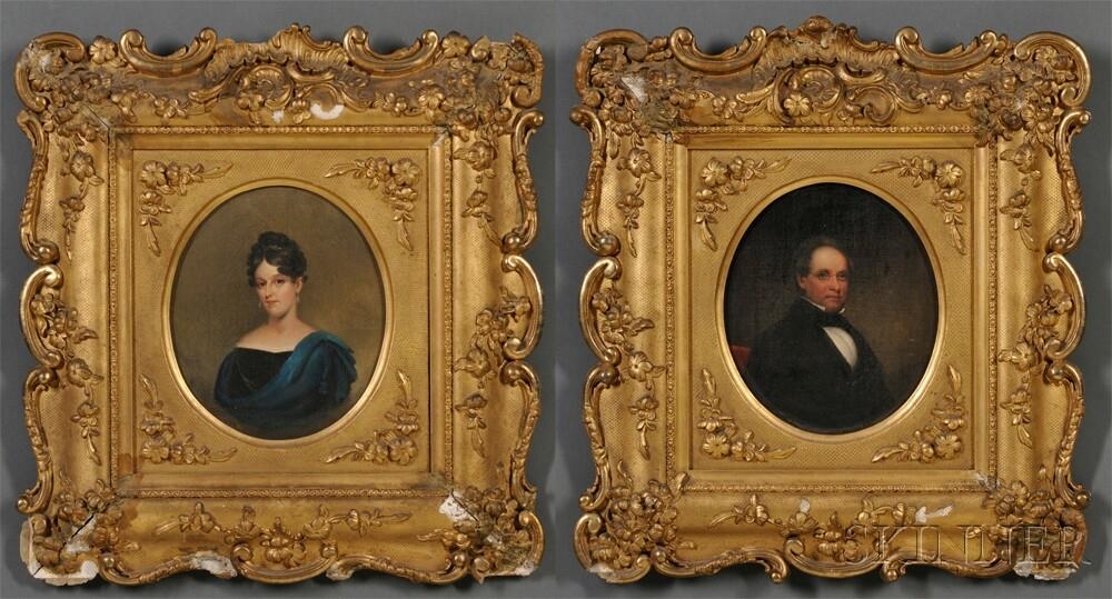 American School, 18th Century | Portraits of Prominent Bostonians ...