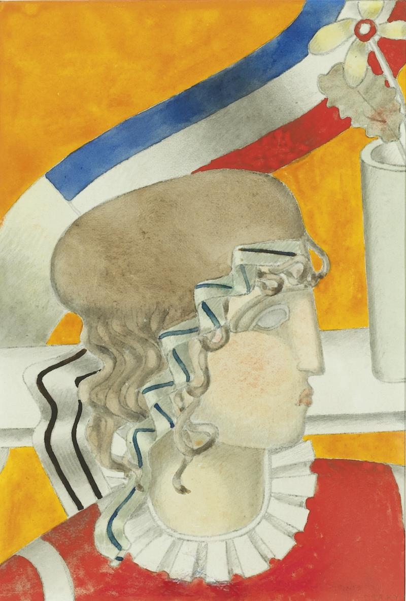 Joseph Csaky | PROFIL DE FEMME AU BANDEAU TRICOLORE (1923 - 1924 ...