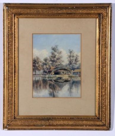 Stephen John Batchelder | Boat Shed on the Broads | MutualArt
