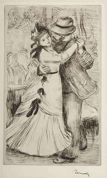 Pierre-Auguste Renoir | La Danse à la Campagne, 2e Planche (Delteil ...