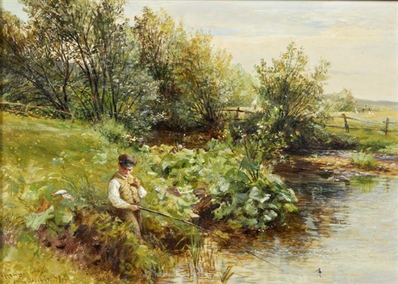 Charles James Lewis | A Days's Fishing (1878) | MutualArt