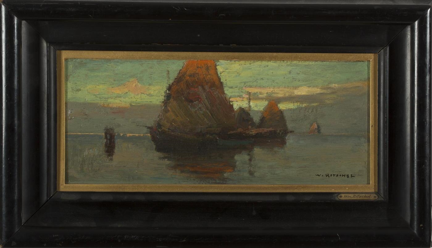 William Ritschel | Sailboats at sunset | MutualArt