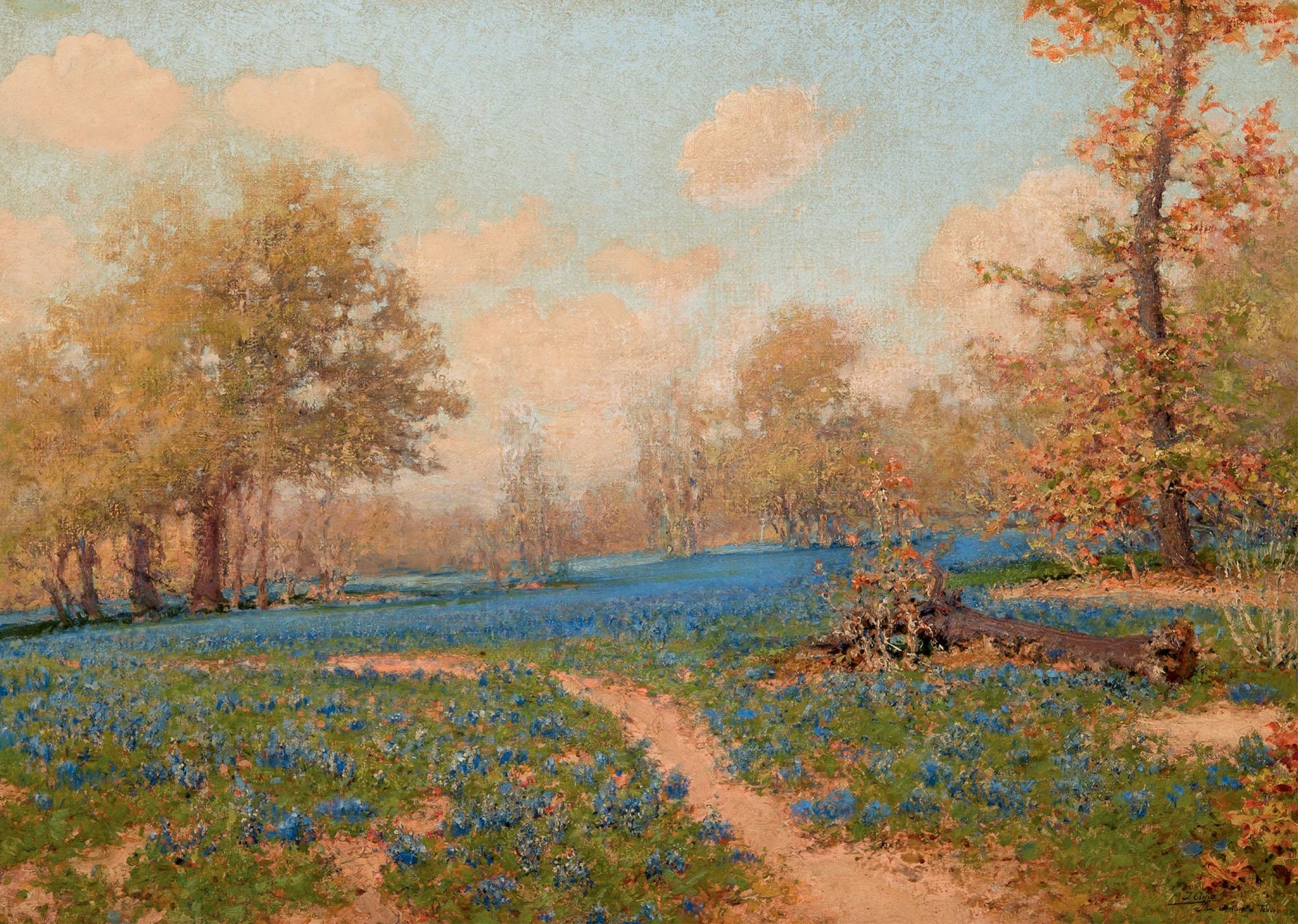 José Arpa y Perea | Blue Bonnet Landscape | MutualArt