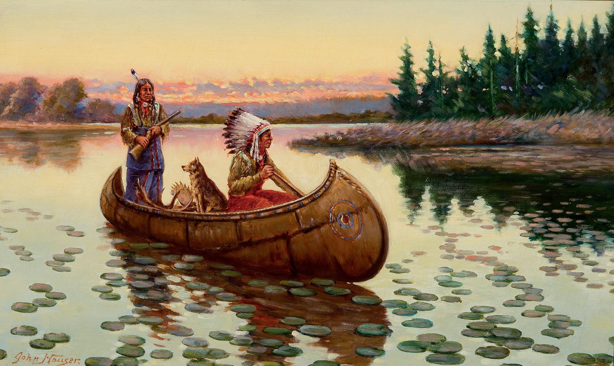 John Hauser | Quiet Return from the Hunt (1913) | MutualArt