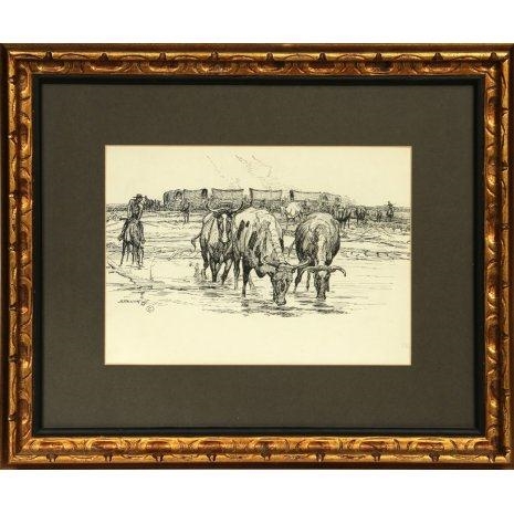 J.K. Ralston | They Camped Their Wagons in a Ring | MutualArt