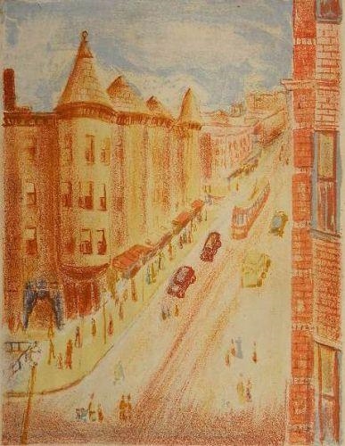 Max Kahn | City Scape (1938) | MutualArt