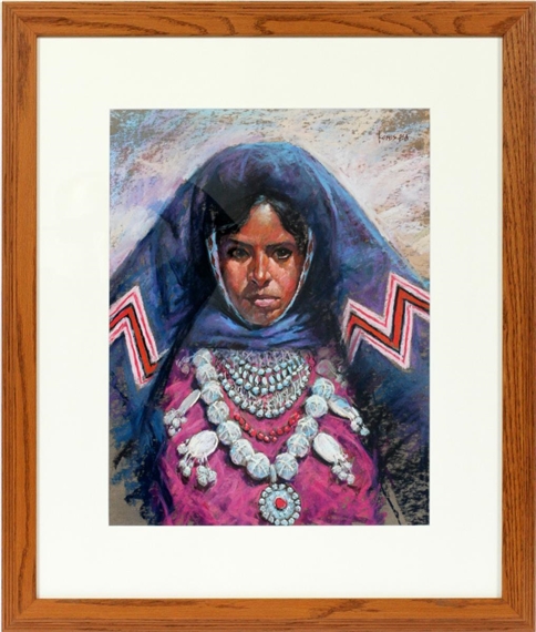 Ben Konis | PORTRAIT OF A NATIVE AMERICAN WOMAN | MutualArt